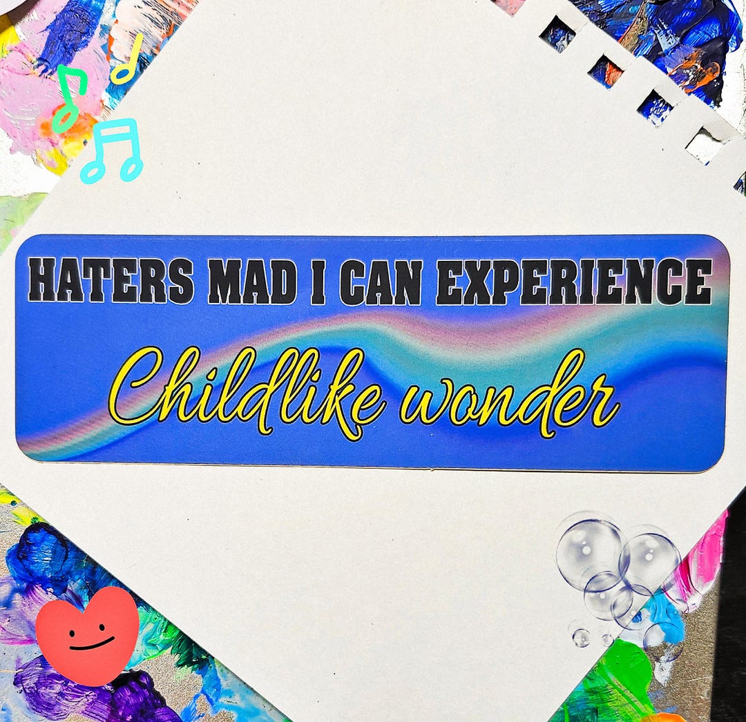 Childlike Wonder Bumper Sticker - Etsy