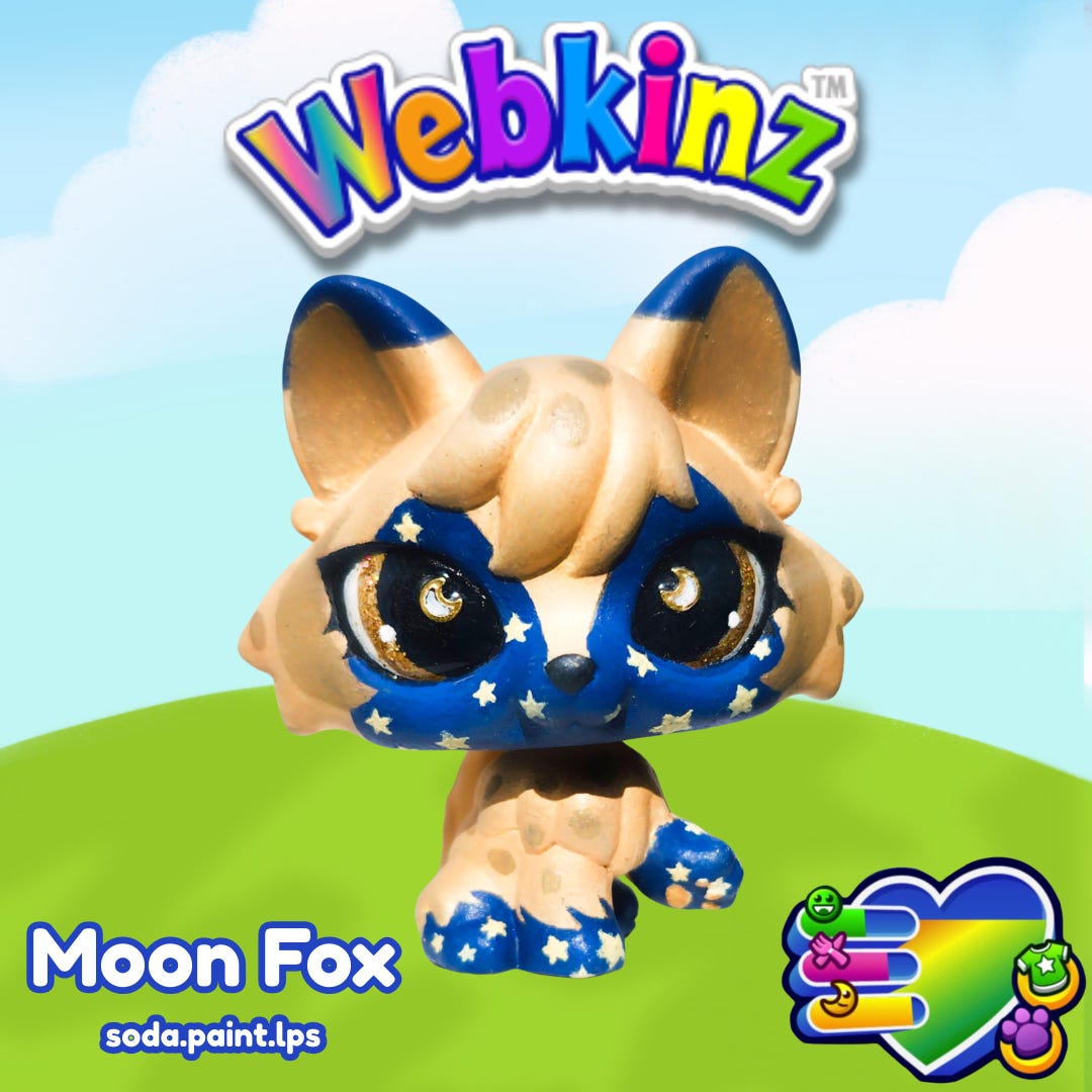 LPS Webkinz Inspired Moon Fox Custom - Etsy