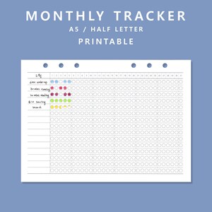 Printable Tracker, Monthly Tracker, Printable Planner, Printable ...