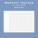Printable Tracker Monthly Tracker Printable Planner - Etsy