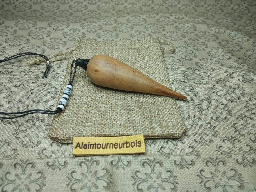 30 G. Hawthorn and Ebony. Rare Pendulum for Dowsing, Spring, Divination ...