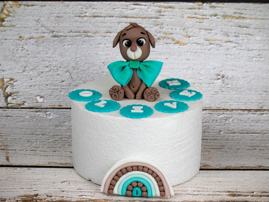 Edible Fondant Dog Cake Topper / Kids Decorations Cake Topper - Etsy