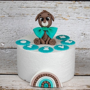 Edible Fondant Dog Cake Topper / Kids Decorations Cake Topper - Etsy