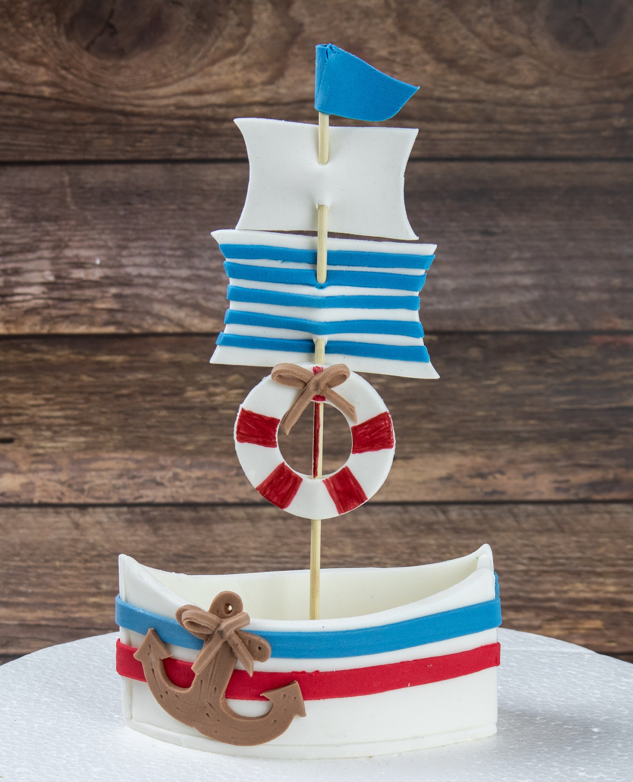 Edible Fondant Sugar BOAT Cake Topper - Etsy
