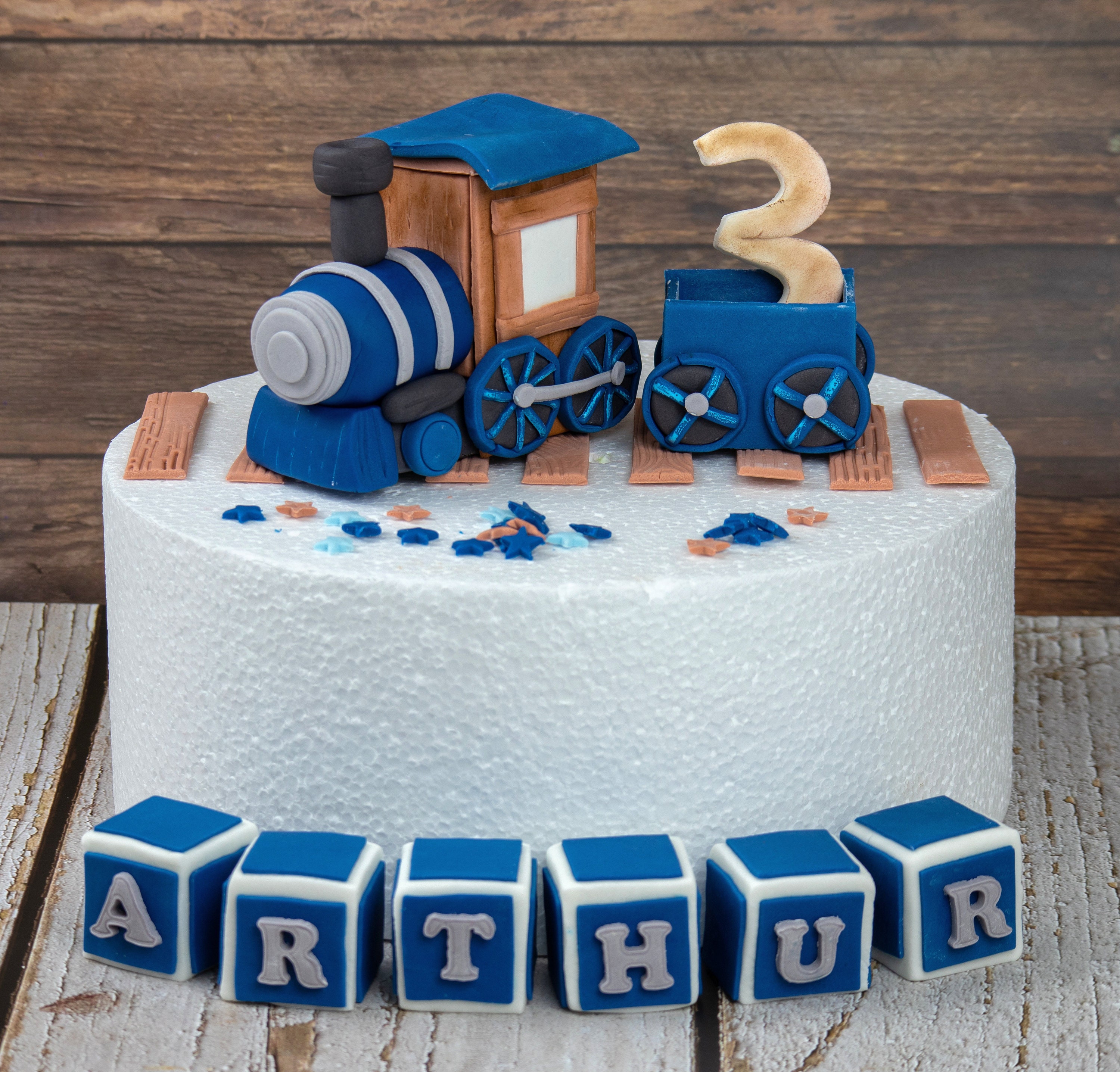 Edible Train Cake Topper With Carriageway Birthday Sugar - Etsy