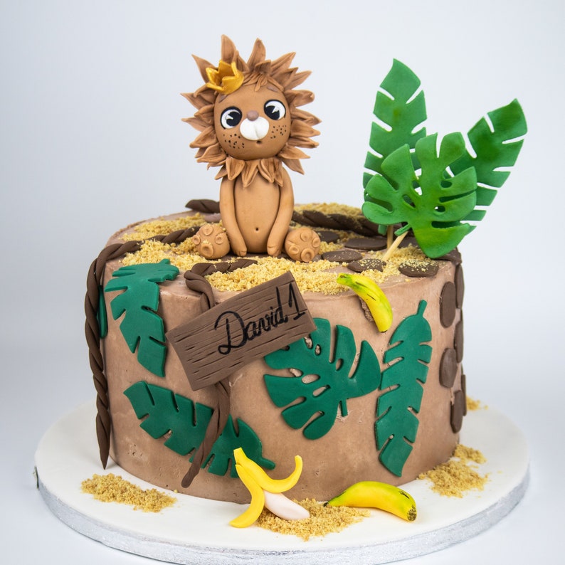 Set of Edible Safari Cake Topper / Lion King Cake Topper / - Etsy