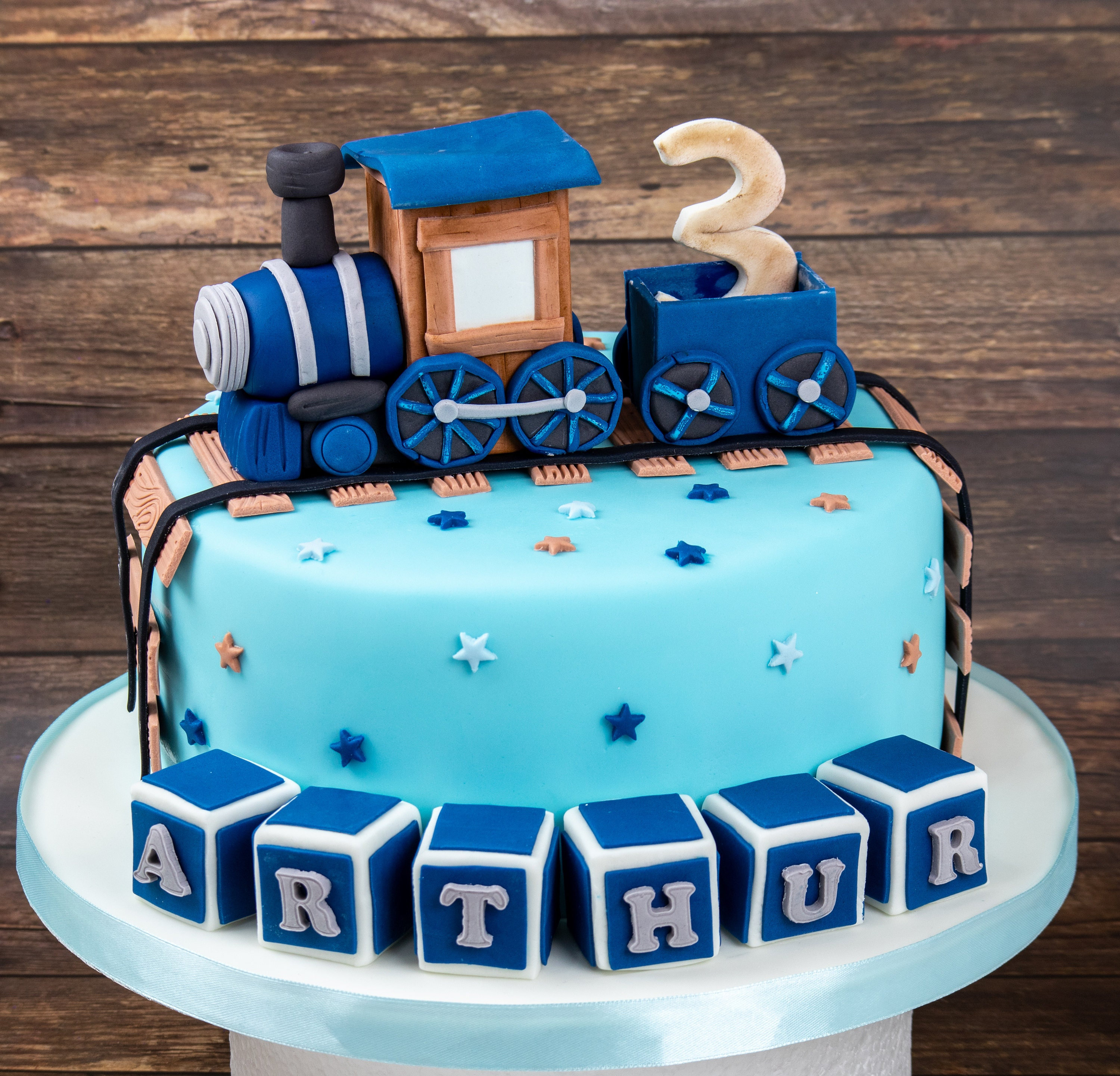 Edible Train Cake Topper With Carriageway Birthday Sugar - Etsy