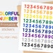 Colorful Number Printable Stickers Planner Stickers Journal | Etsy