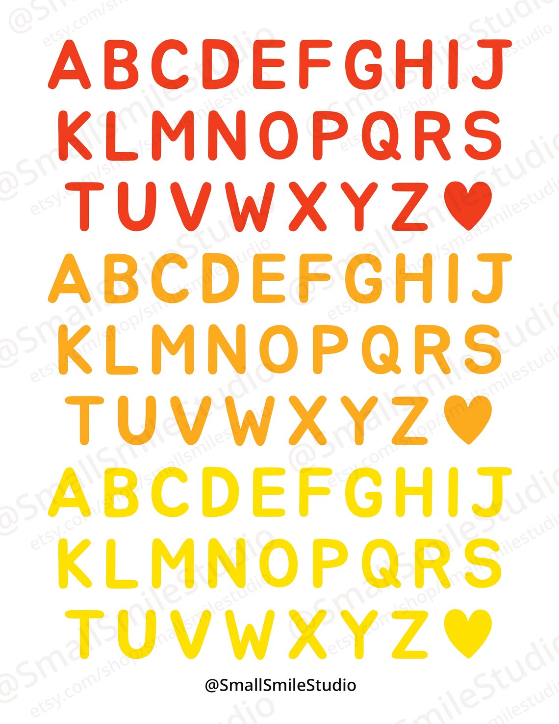 Colorful Alphabet Printable Stickers 3 Sheets Planner, Journal Stickers ...