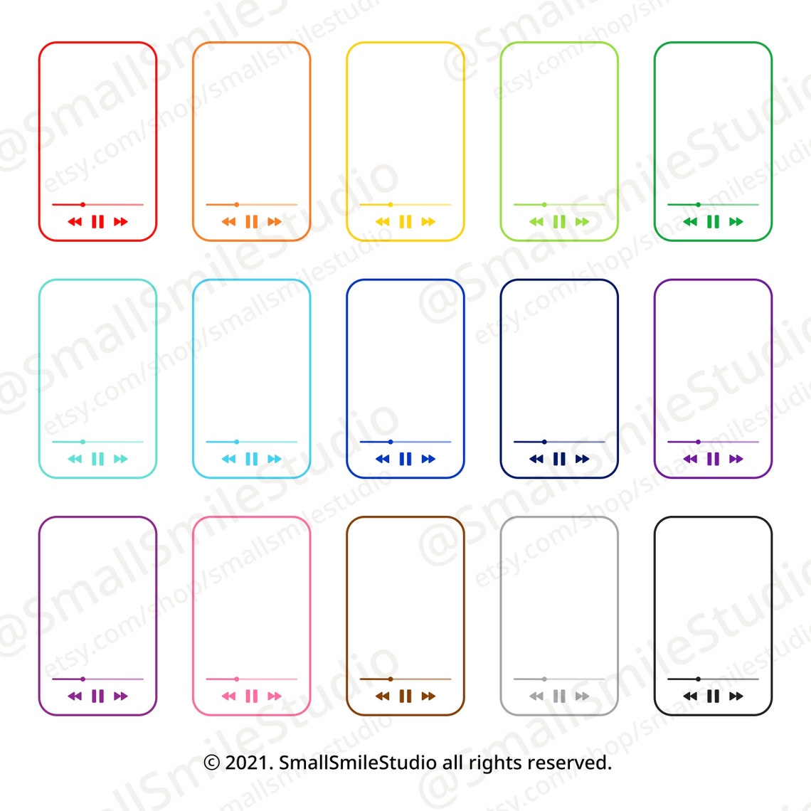 Playlist Printable Stickers Digital Stickers Goodnotes | Etsy