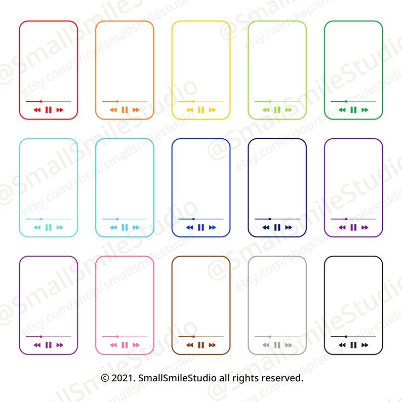 Playlist Printable Stickers Digital Stickers Goodnotes - Etsy