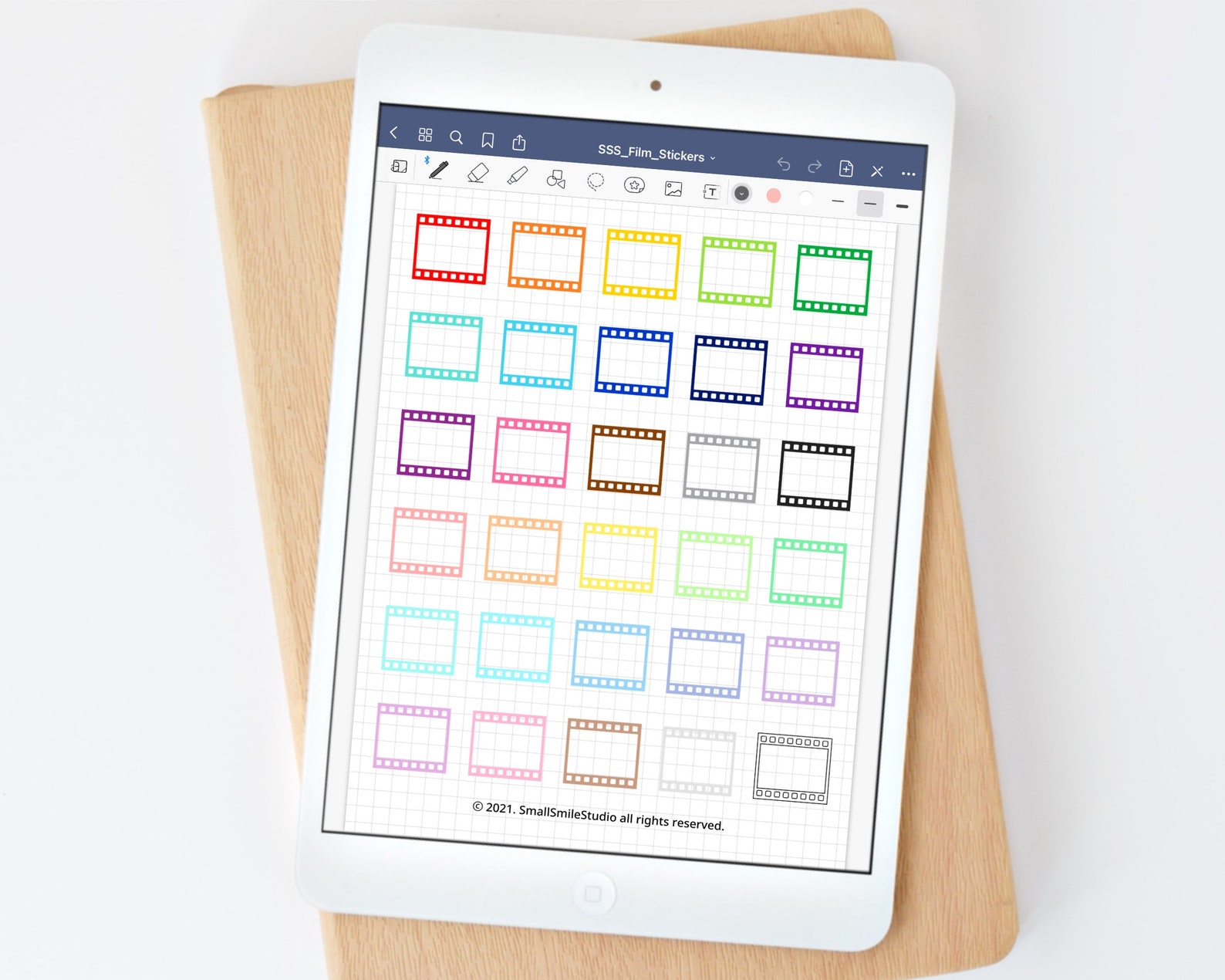 Film Printable Stickers Digital Stickers Goodnotes - Etsy