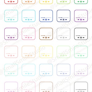 Playlist Printable Stickers Digital Stickers Goodnotes - Etsy