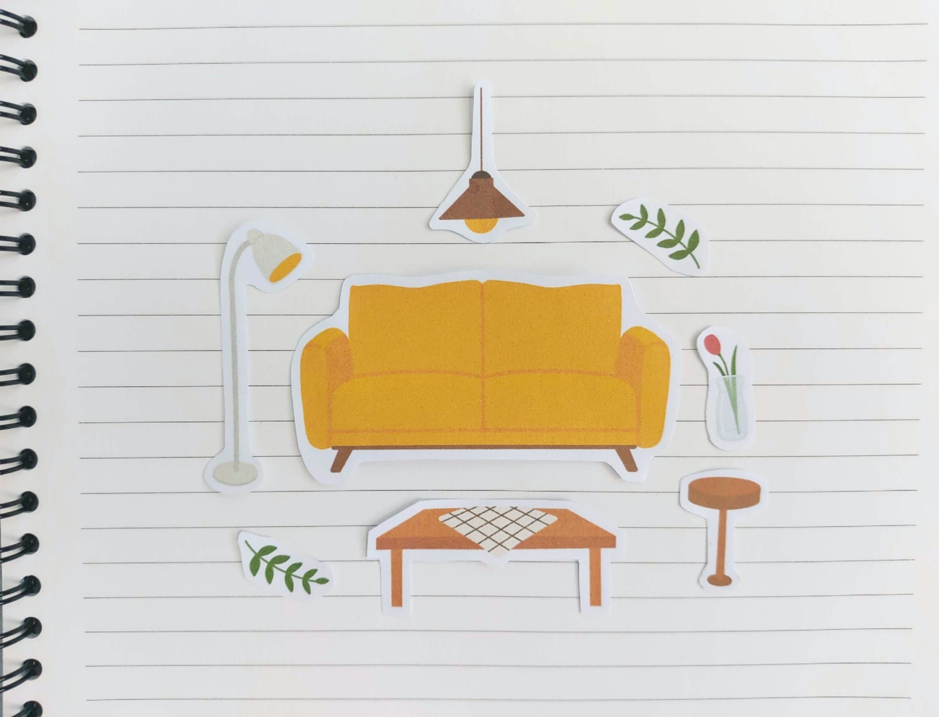 Vintage Home Printable Stickers Planner, Journal Stickers Digital ...