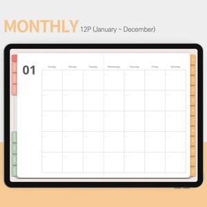 Undated Digital Planner Goodnotes Planner Notability - Etsy