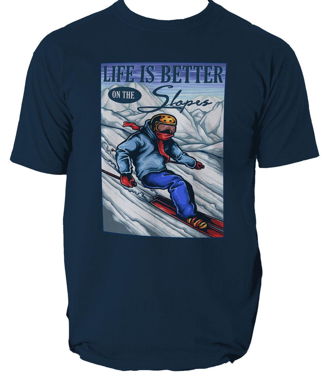 Ski Life Mens T Shirt S-3XL - Etsy