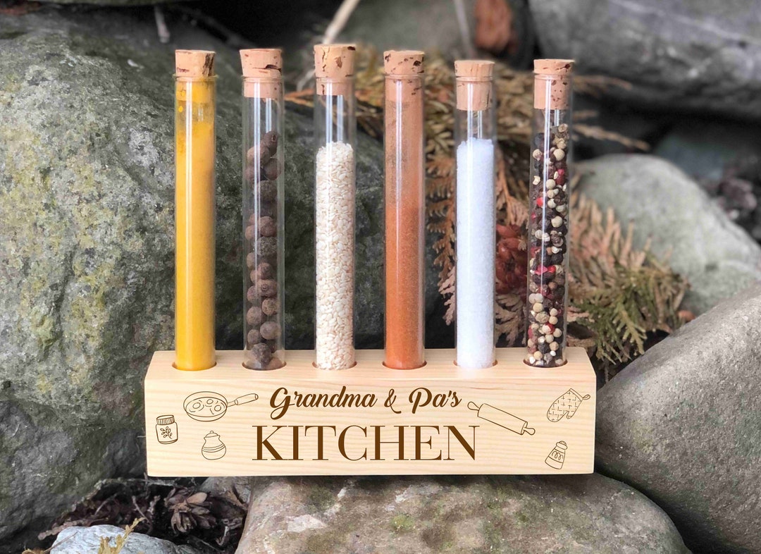Custom Test Tube Spice Rack Personalized Spice Organizer - Etsy