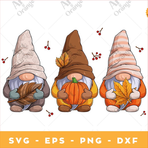 Fall Gnome Svg - Etsy