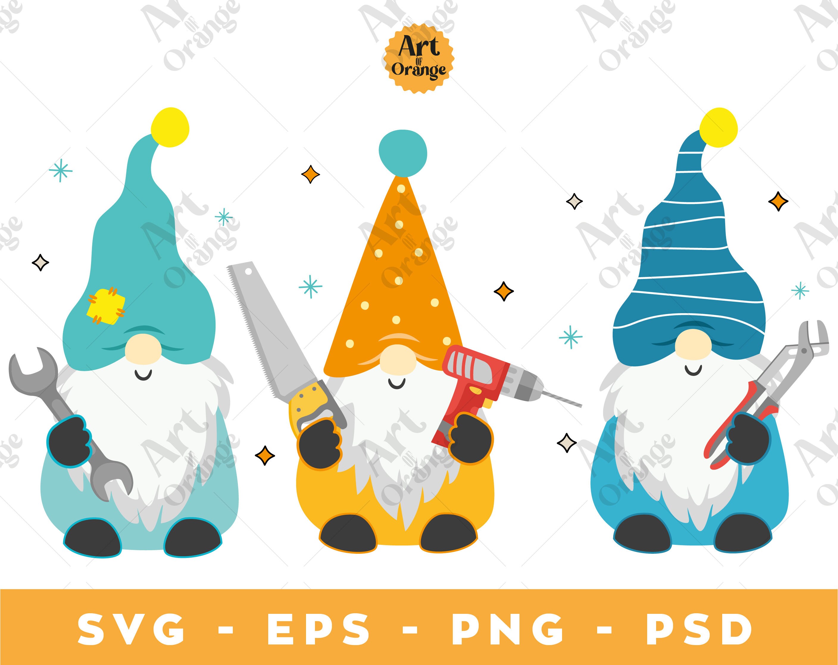 Gnomes Svg, Repair Gnomes Svg, Repair Tools Svg, Mechanic Tools Svg ...