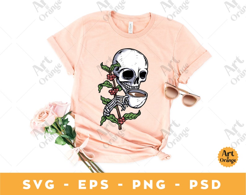 Skeleton Coffee Svg, Skeleton Drink Coffee Svg, Mom Skull Coffee Png ...