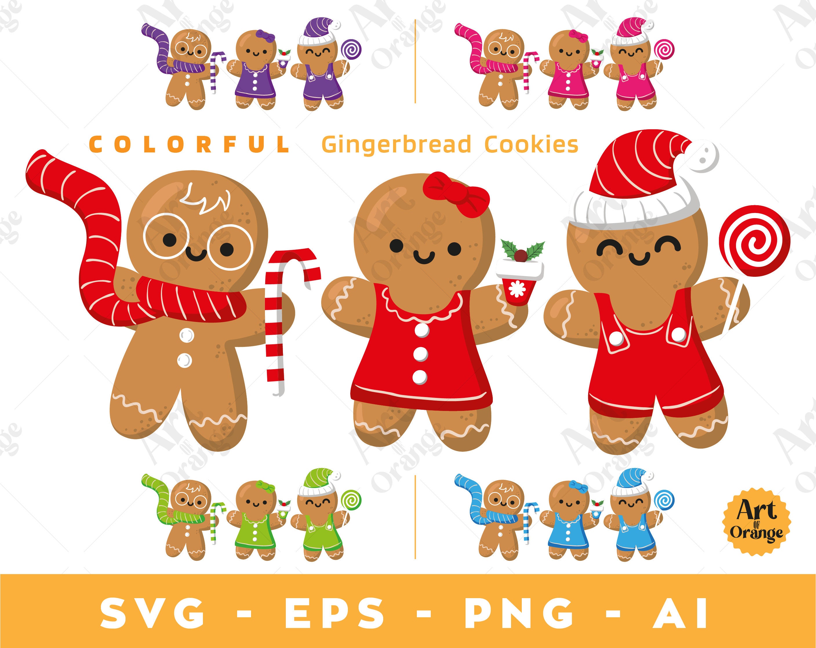 Christmas Gingerbread Svg, Gingerbread Boy Svg, Gingerbread Girl Svg ...