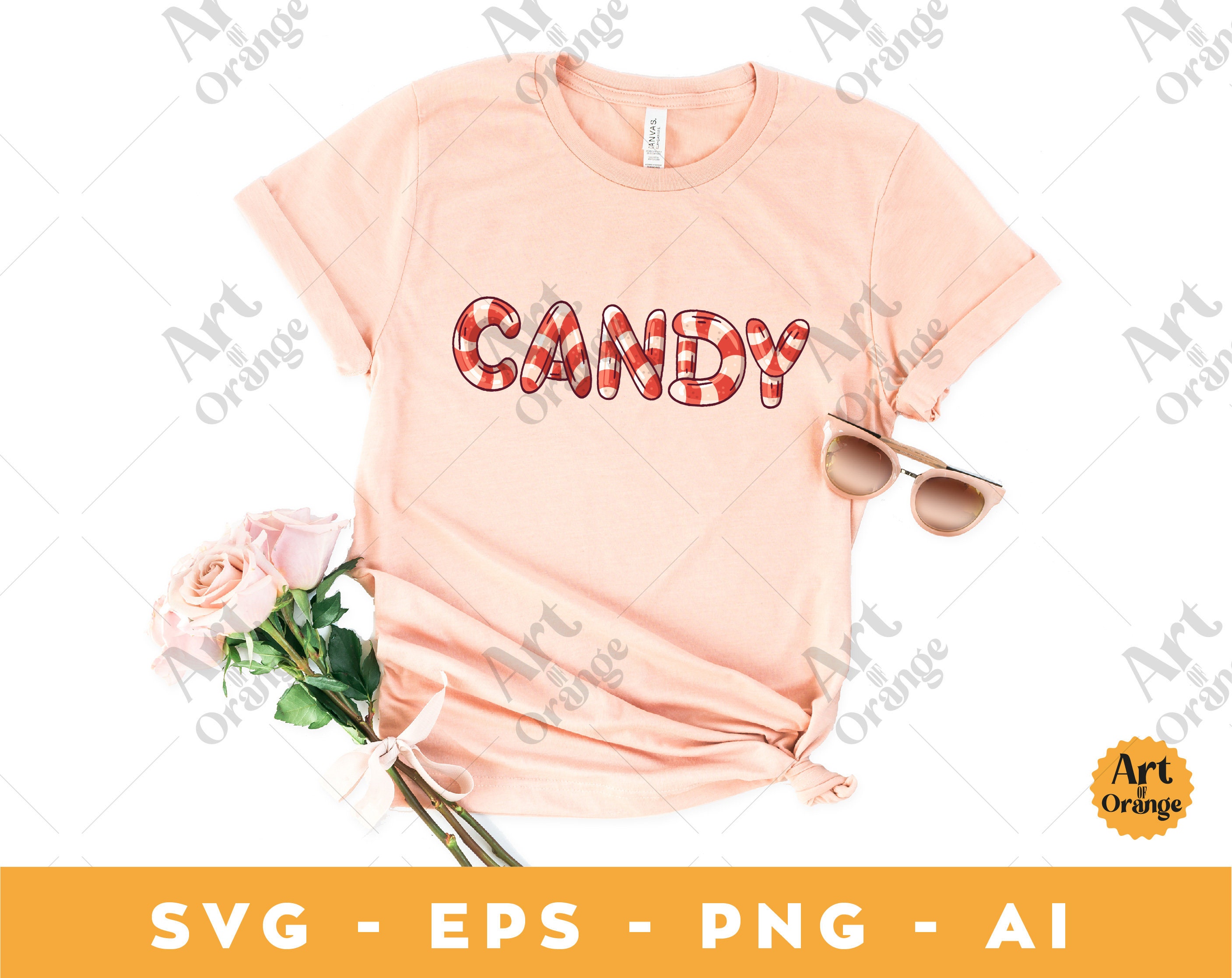 Candy Cane Alphabet, Cricut & Printable Candy Cane Alpha, Christmas ...