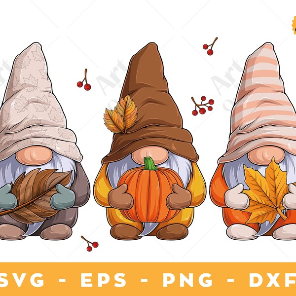 Fall Gnomes Svg - Etsy