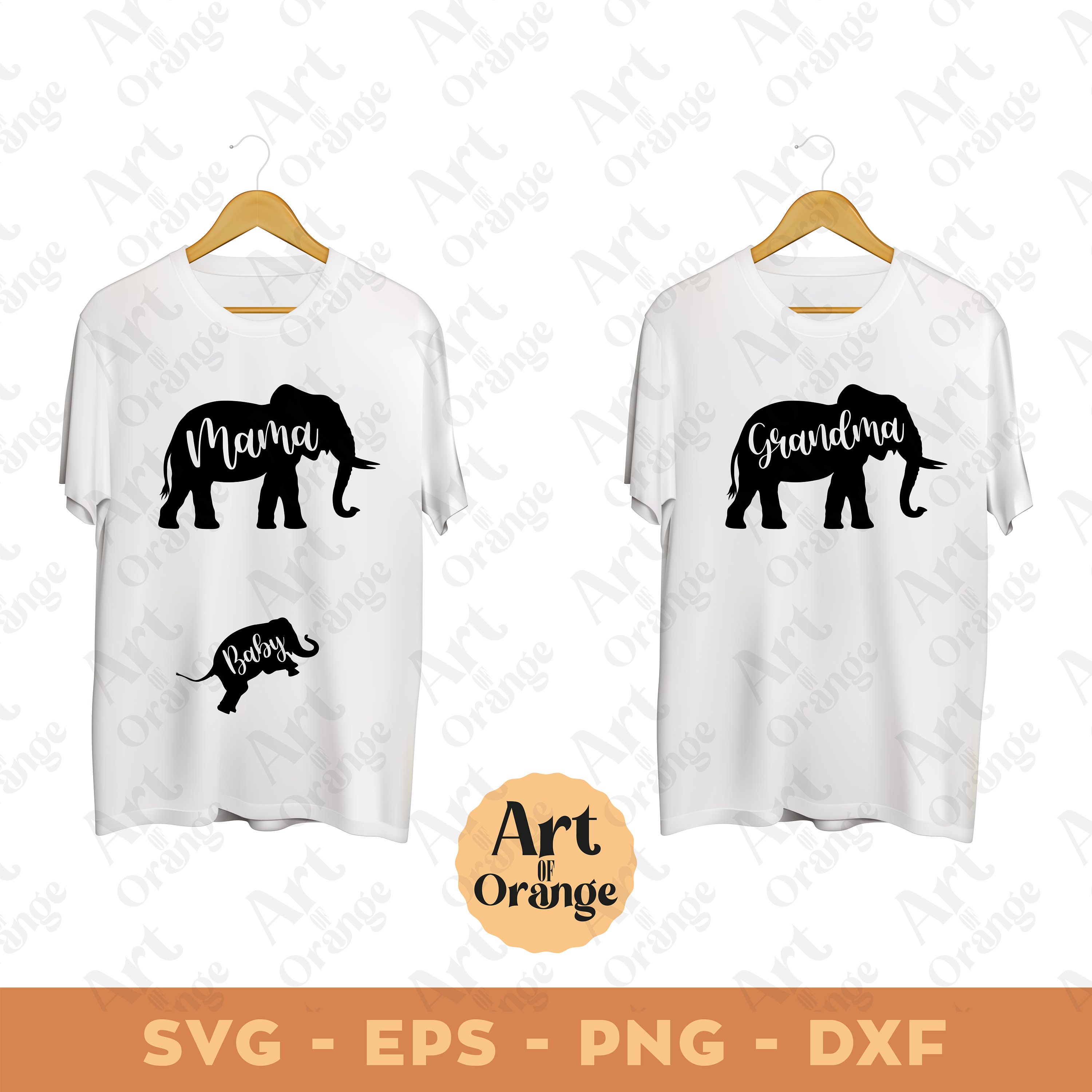Mama Elephant Svg, Papa Elephant Svg, Elephant Family Svg, Grandpa ...
