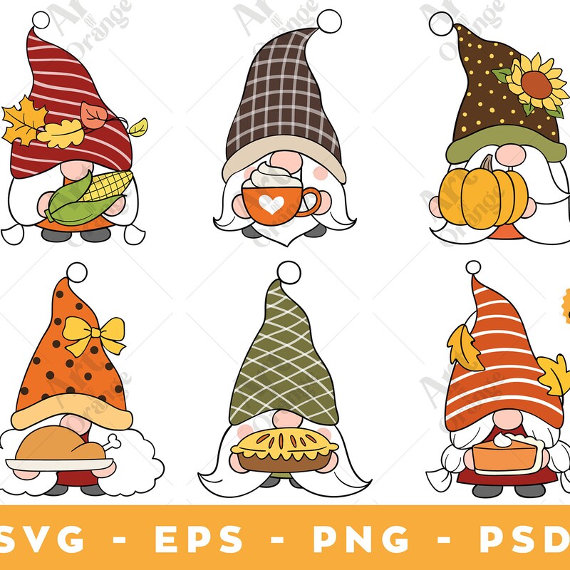 Fall Gnome Svg - Etsy