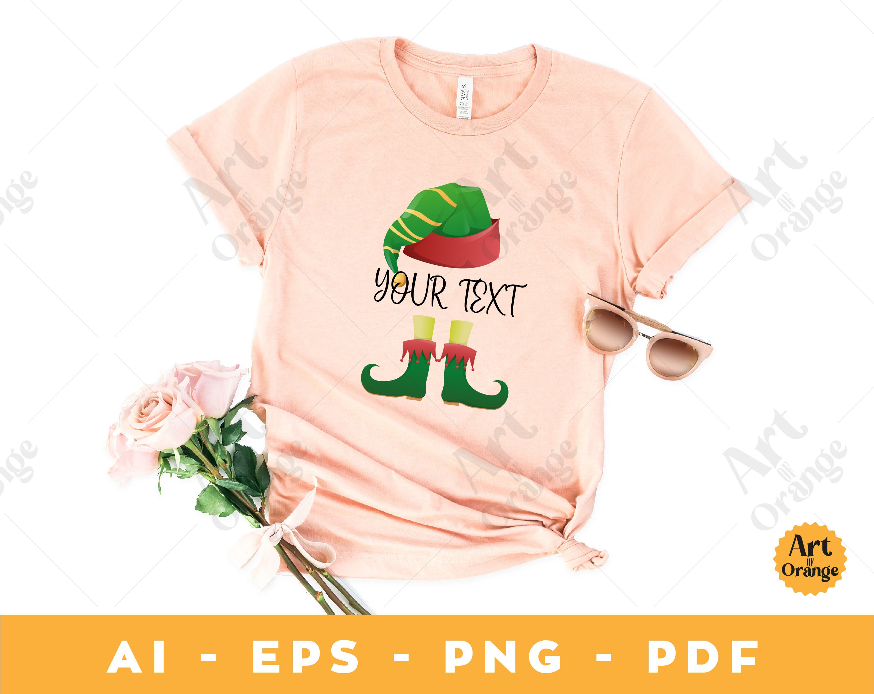 Elf Bundle Download, Christmas Elfs Eps, Elf Hat Eps, Elf Split Name ...