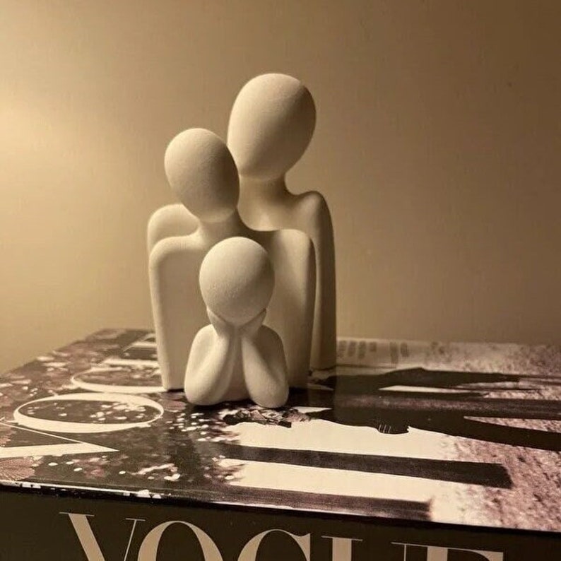 Decorative Family Sculpture Set of 3: Parent and Child - Etsy