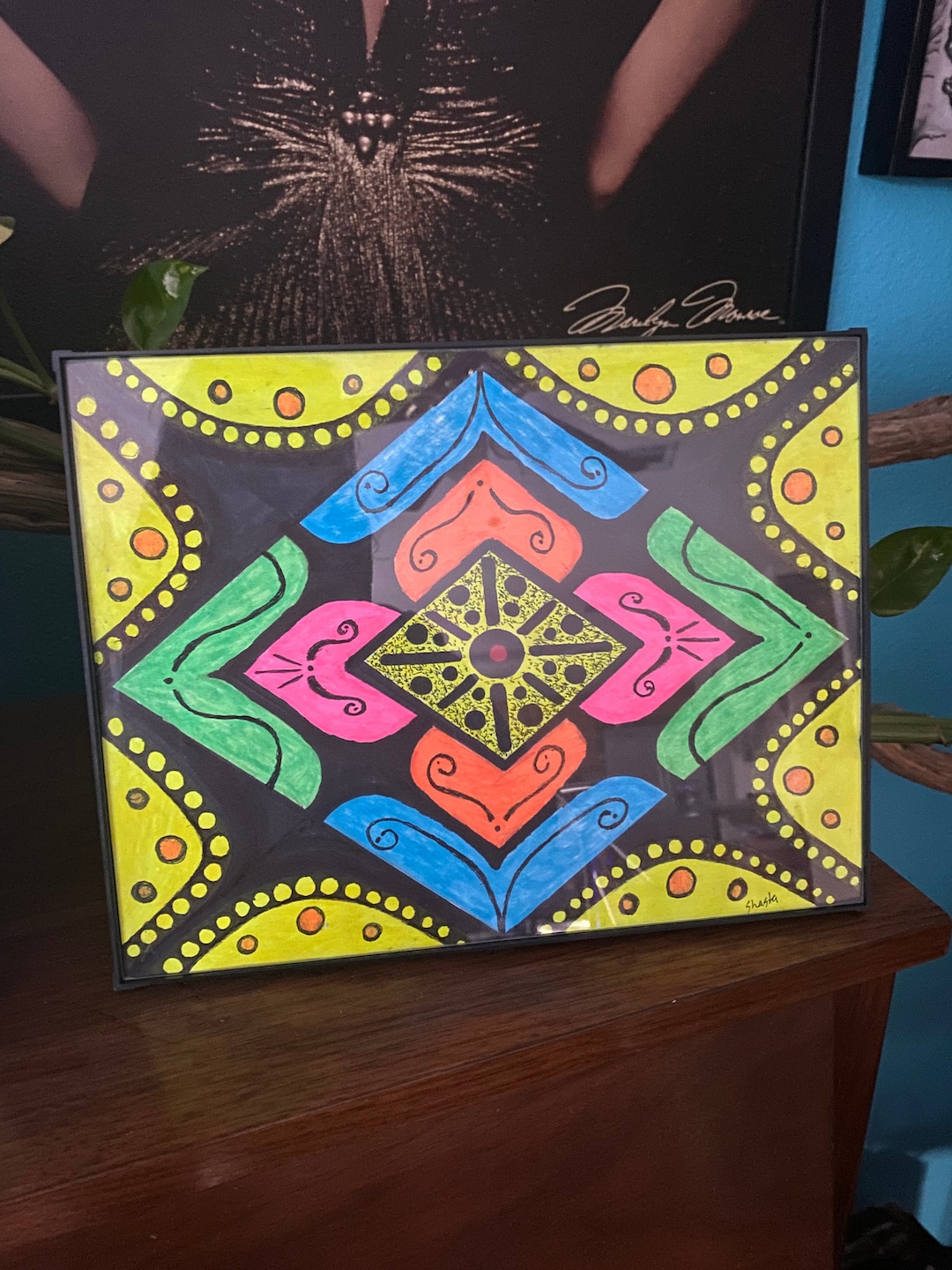 Double Dorje - Original Ink Drawing, 8.5"x11", Framed - Etsy