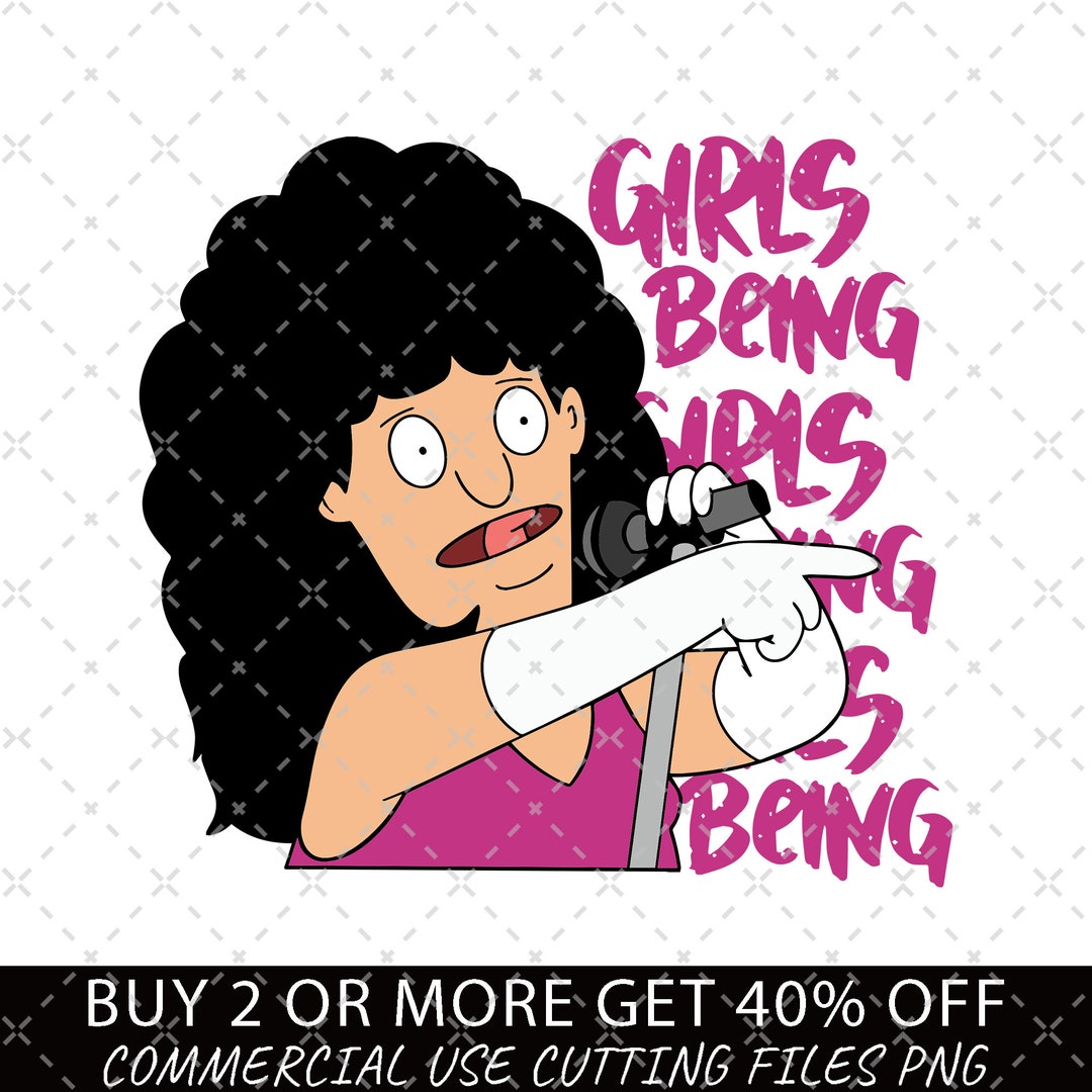Gene Belcher Girls Being Girls PNG Bob's Burgers Cutie - Etsy