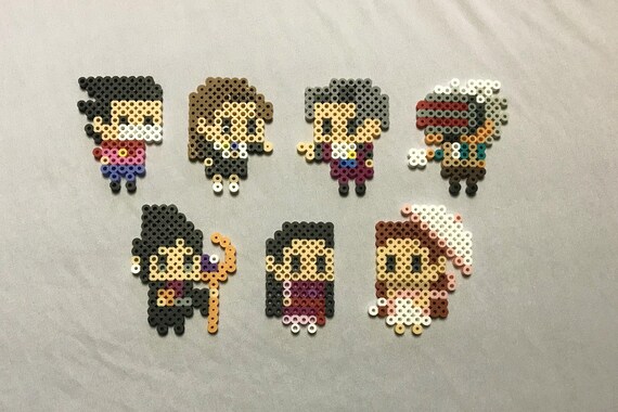 Mixed Media & Collage Phoenix Wright Ace Attorney Characters Pixel ...
