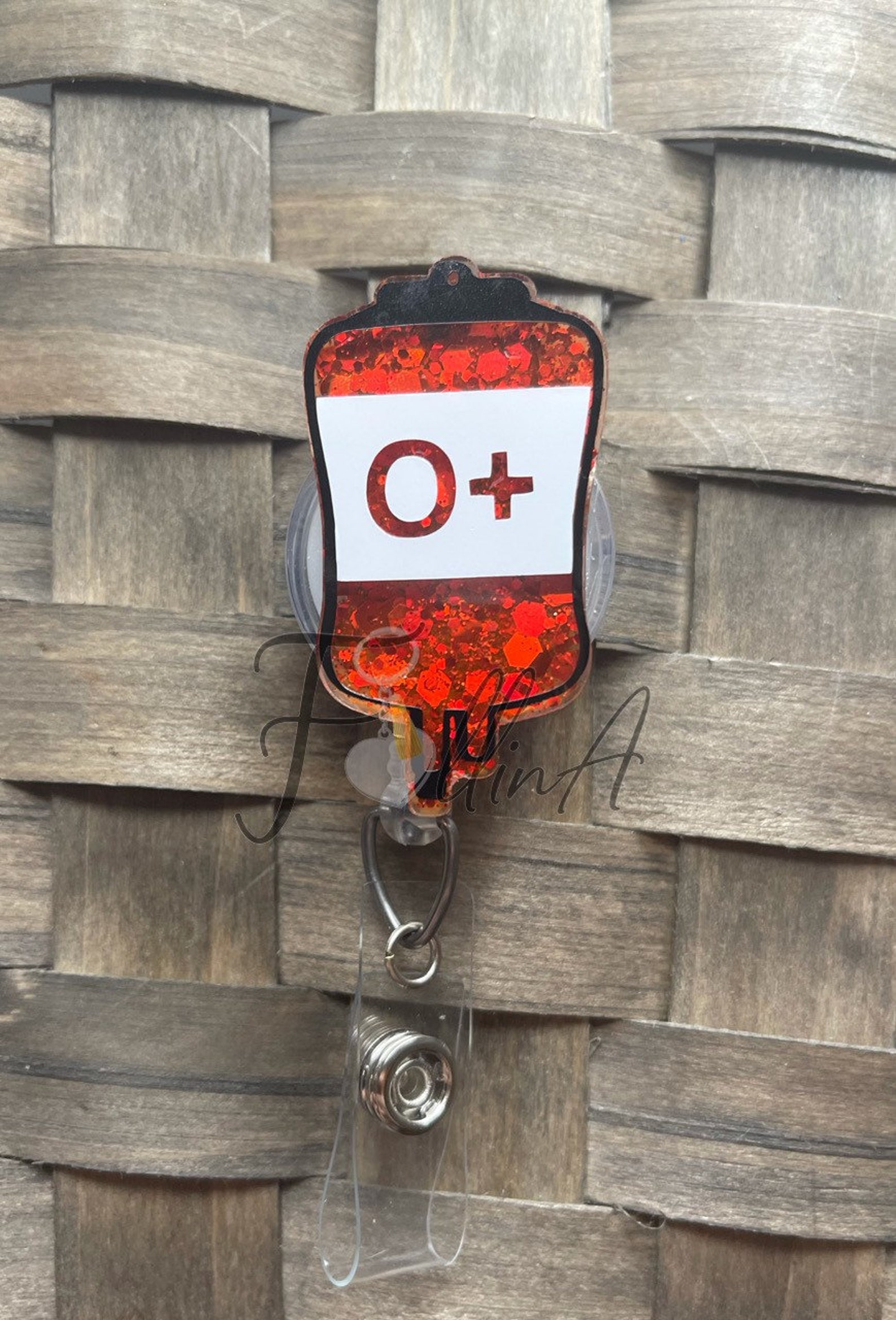 Blood Bag Badge Reel | Etsy