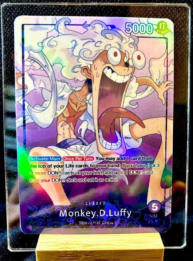 Purple Luffy OP05- Custom Leader Card OPTCG - Etsy