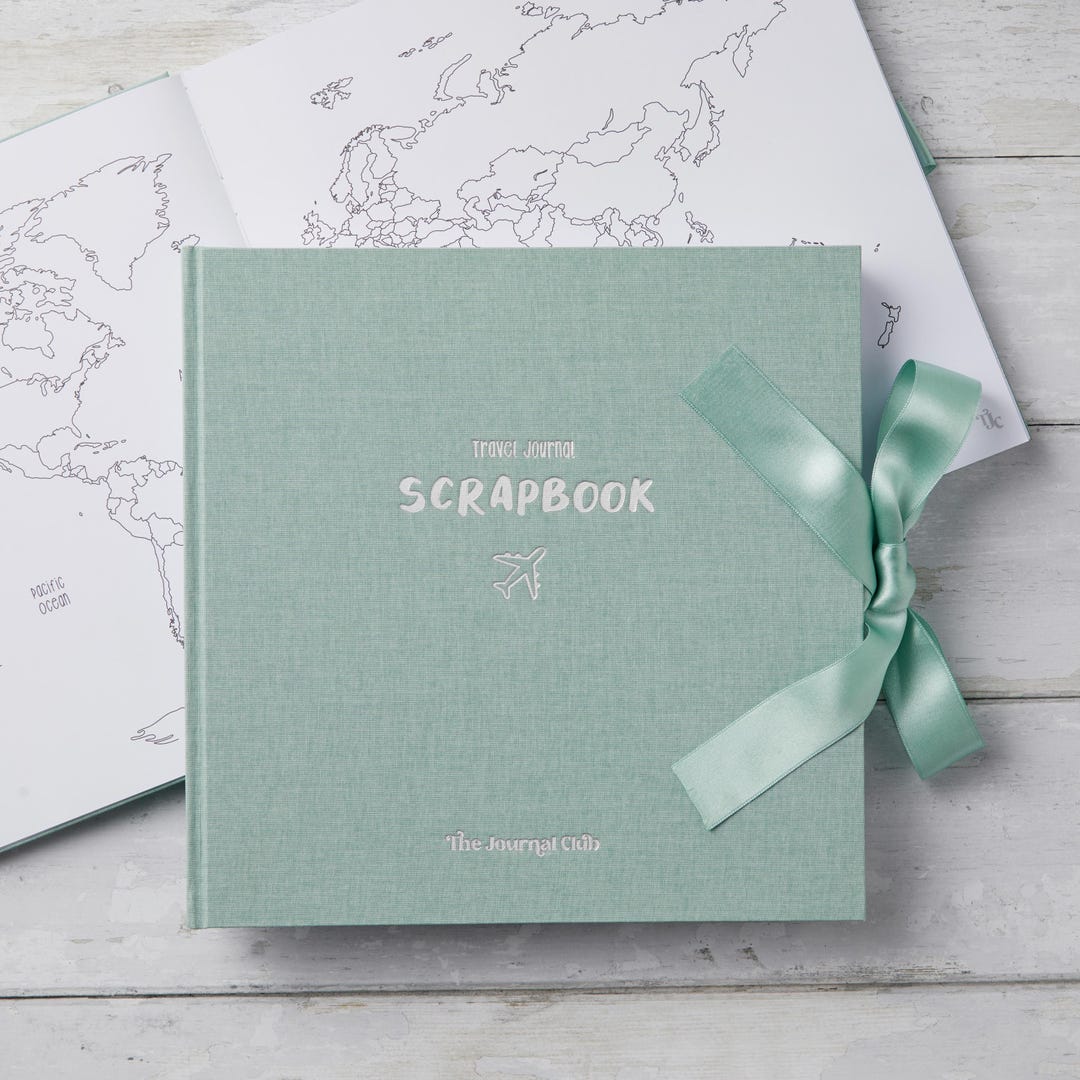 Scrapbook - the Travel Journal - Light Green - Etsy