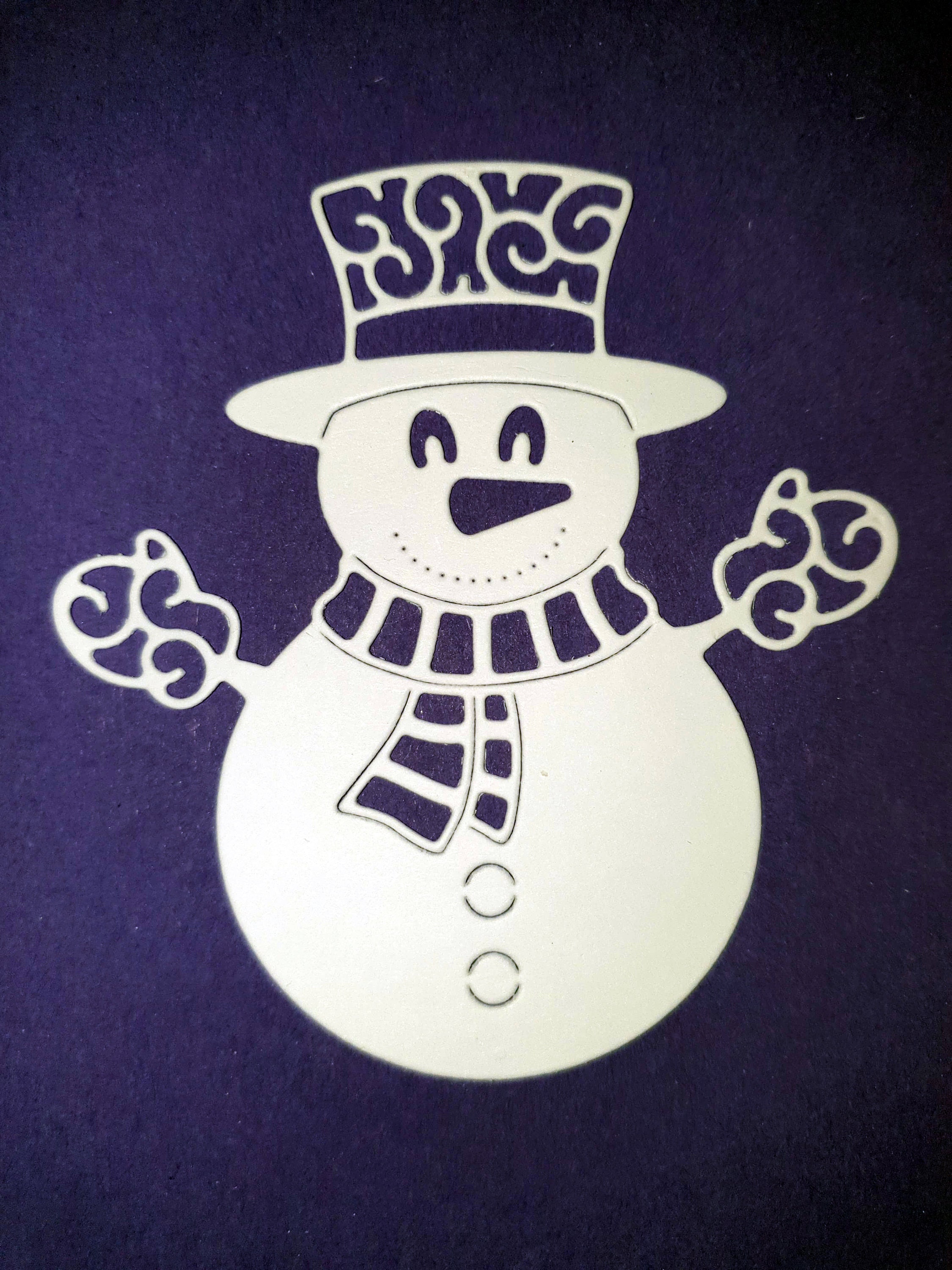8 X Snowman Die Cuts in White - Etsy UK