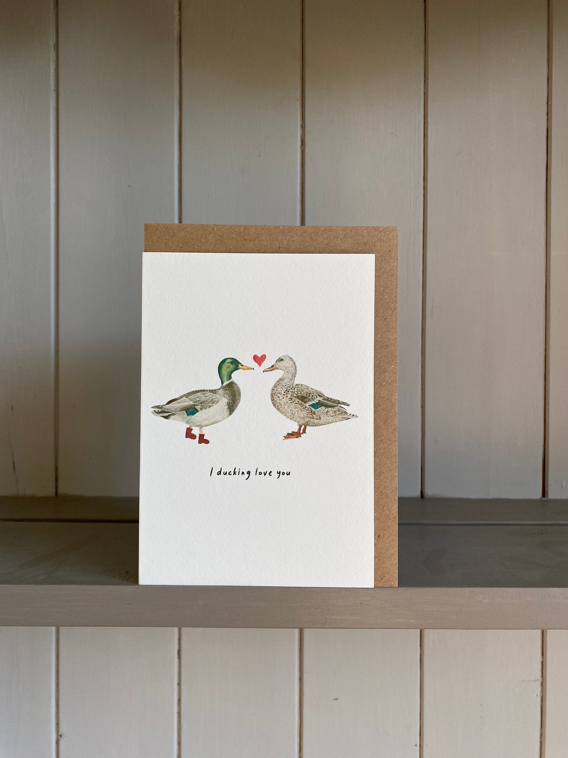 I Ducking Love You Card, Funny Valentines Day Card, Cute Valentines ...