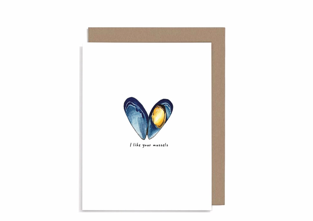I Like Your Mussels Card, Funny Valentines Day Card, Original Cute ...