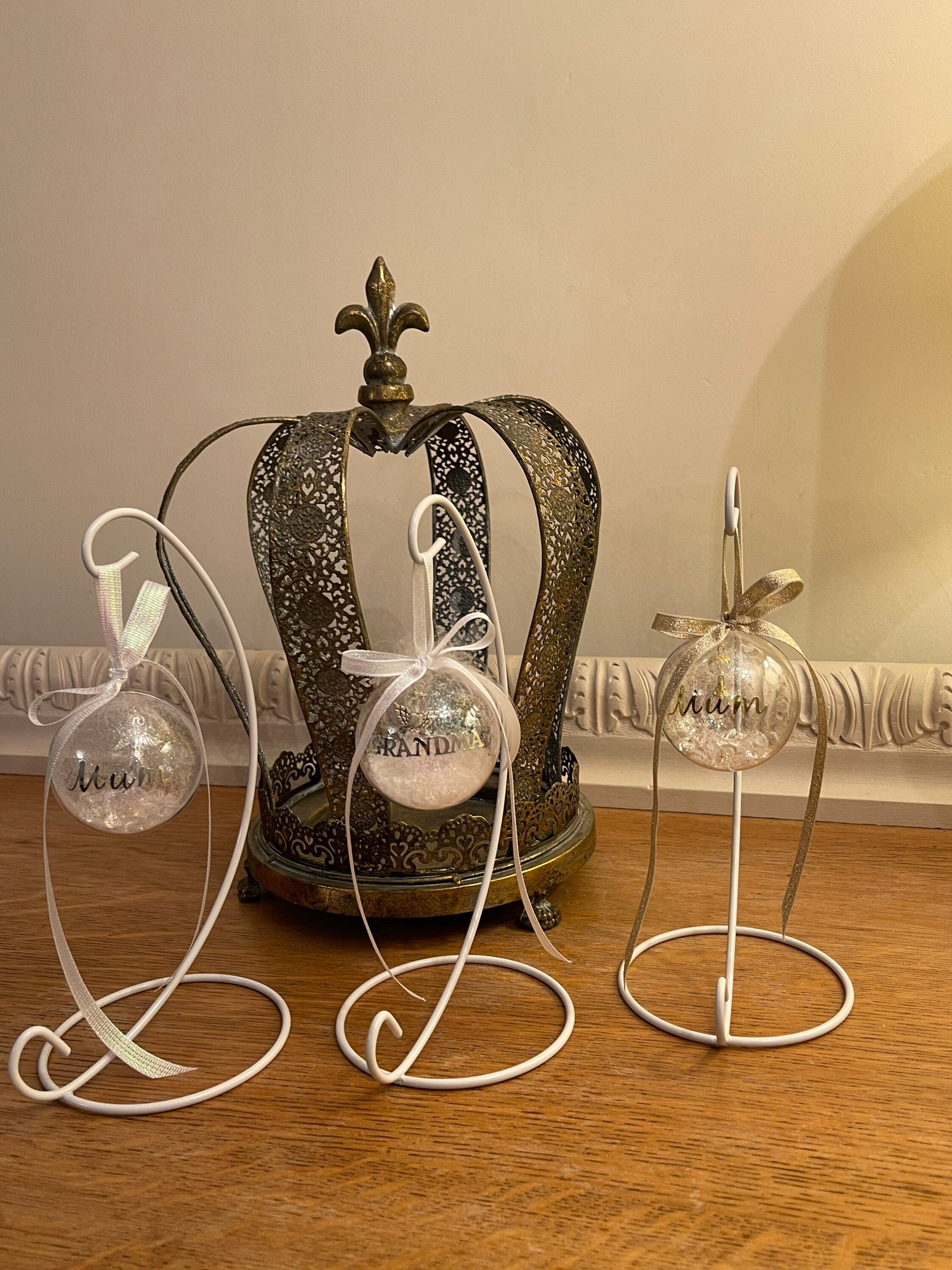Guardian Angel Ornament With Bauble and Display Stand Perfect - Etsy