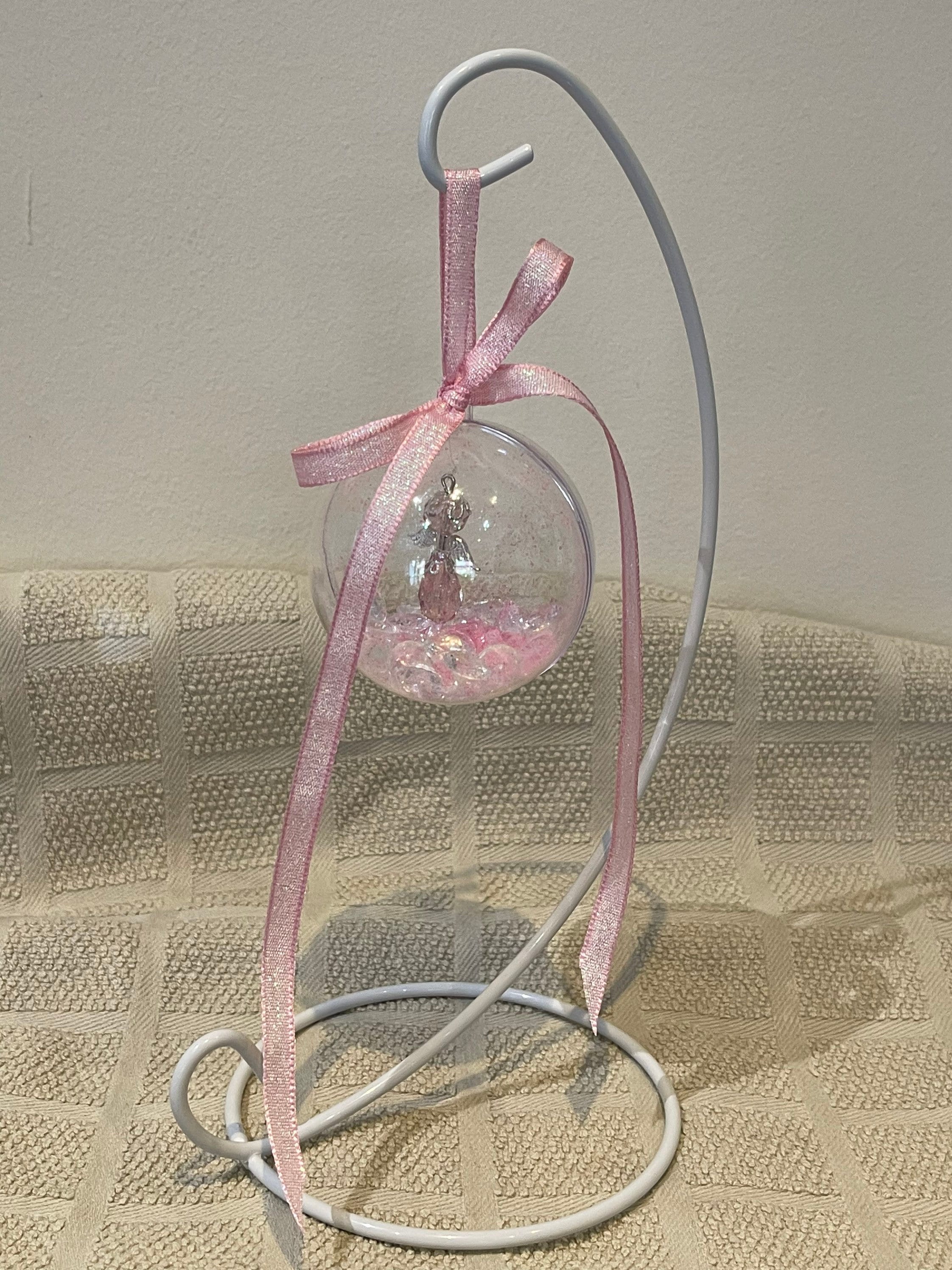 Guardian Angel Ornament With Bauble and Display Stand Perfect - Etsy