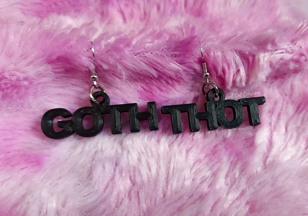 Goth Thot Earrings 3D Printed - Etsy
