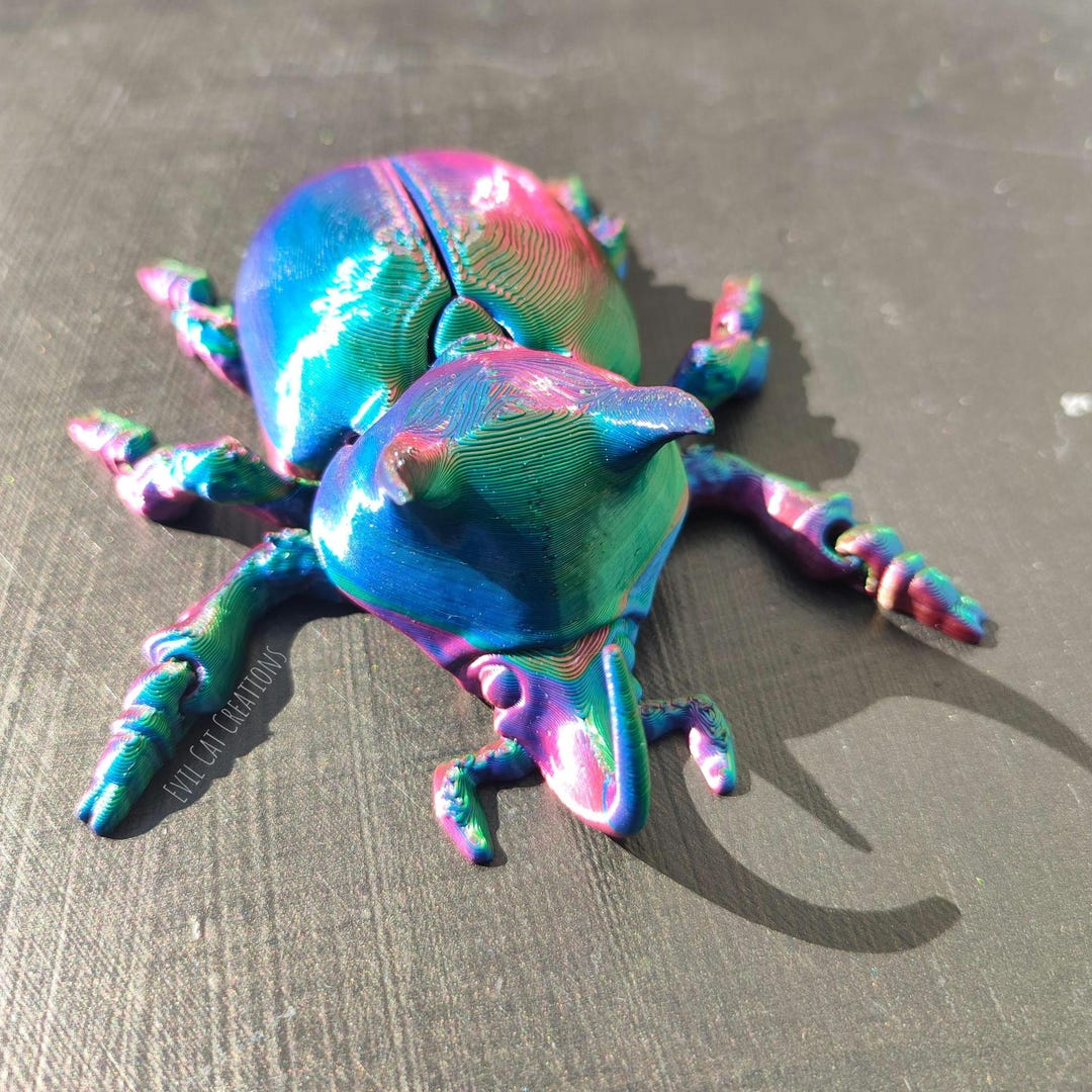 Articulated Beetle Cute Entomology Desk Fidget Toys - Etsy