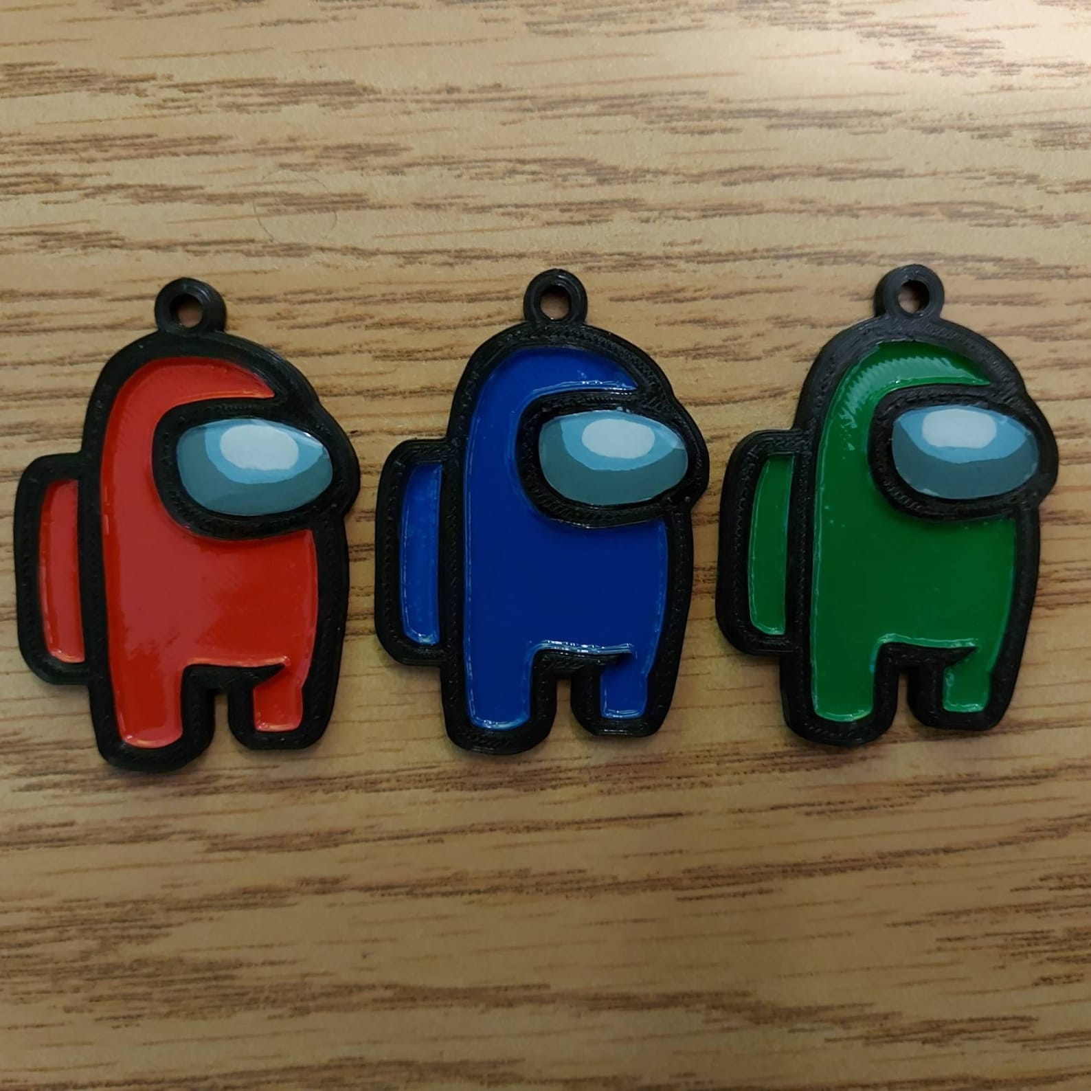 Among Us Keychain 3D Printed Hand Painted Unique Gift Kids | Etsy