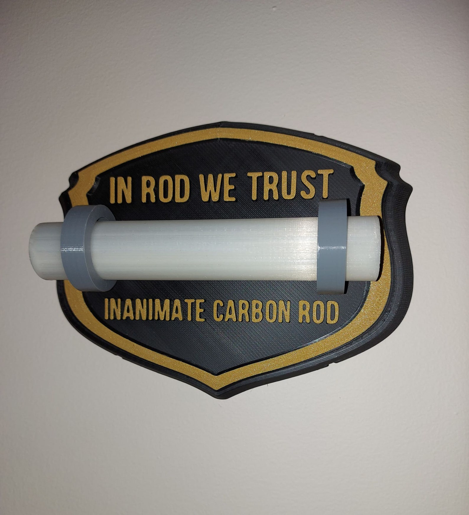 Inanimate Carbon Rod 3D Printed Novelty Prop Wall Plaque Home - Etsy
