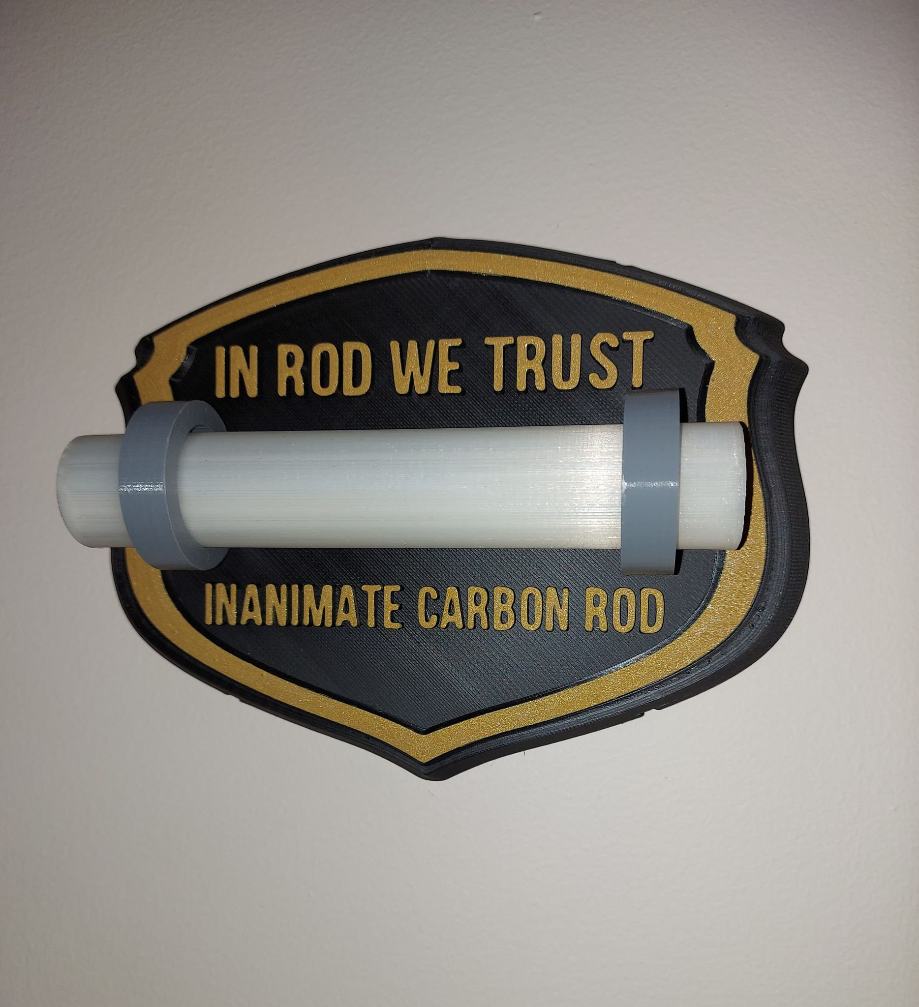 Inanimate Carbon Rod 3D Printed Novelty Prop Wall Plaque Home | Etsy Canada