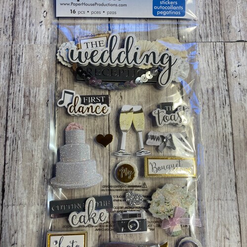 Paper House Production Engaged 3D Stickers - Etsy