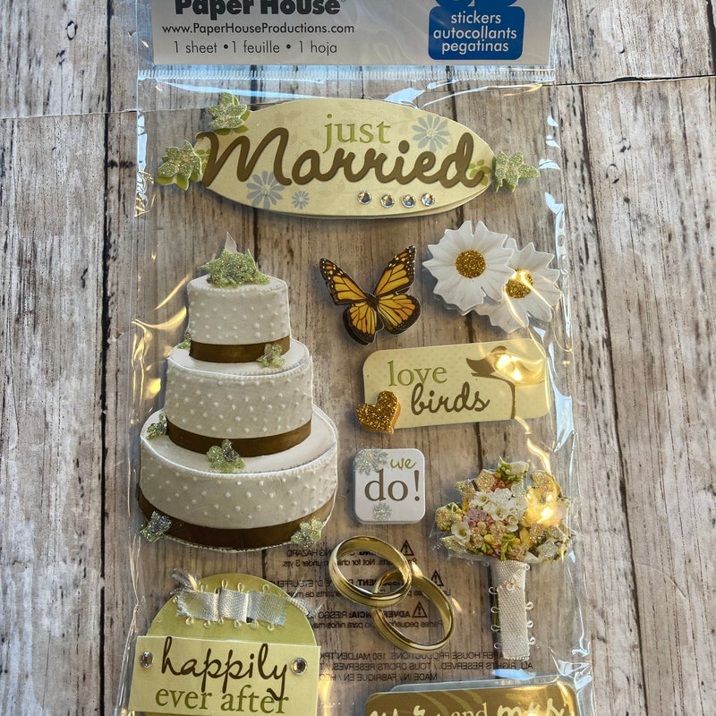Wedding Scrapbook Stickers - Etsy