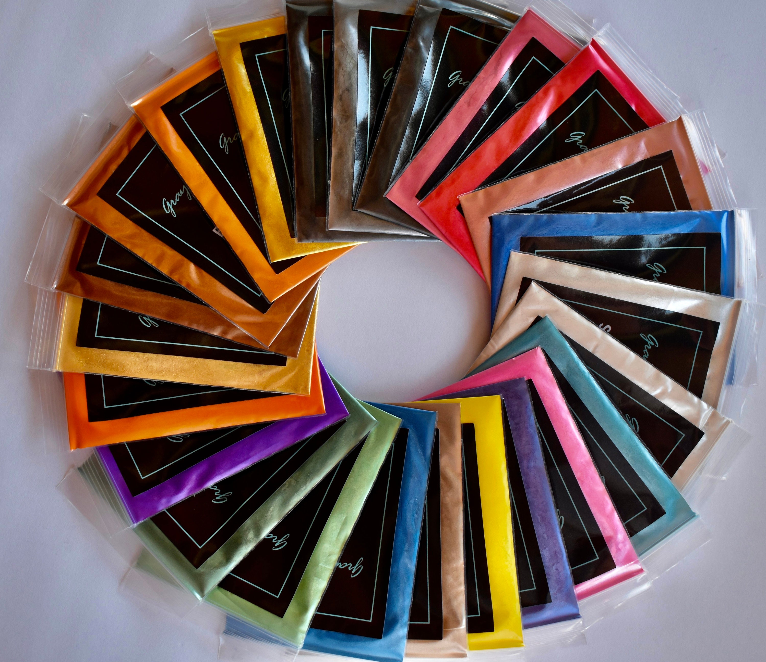 Mica Powder Set by Gray Lane - 24 Vibrant Colors - Etsy